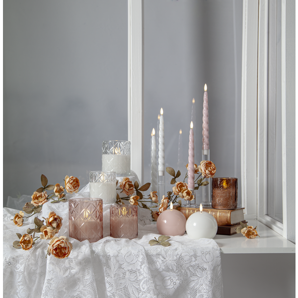 LED Blockljus Flamme Leaf - jul- & dekorationsbelysning för inne & ute